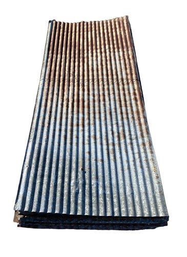 67 Sheets Barn Tin, Corrugated Metal Reclaimed Salvage 6' Long 670 Sq ...