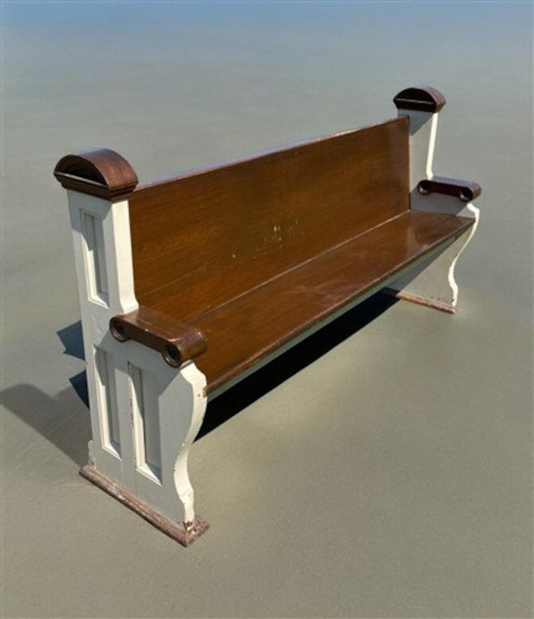 Vintage Wooden Church Pew, Porch Bench, Entry Foyer Bench, Dining ...