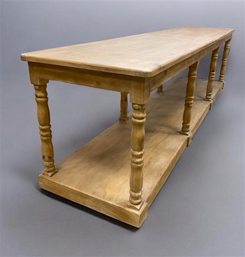 10' Kitchen Island, Store Counter, Display Table, Natural Harvest Table ...