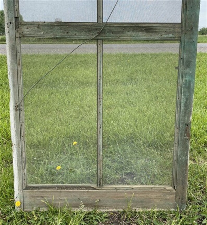 Wood Screen Porch Door, 32x81, Vintage Green Screen Door, Exterior ...
