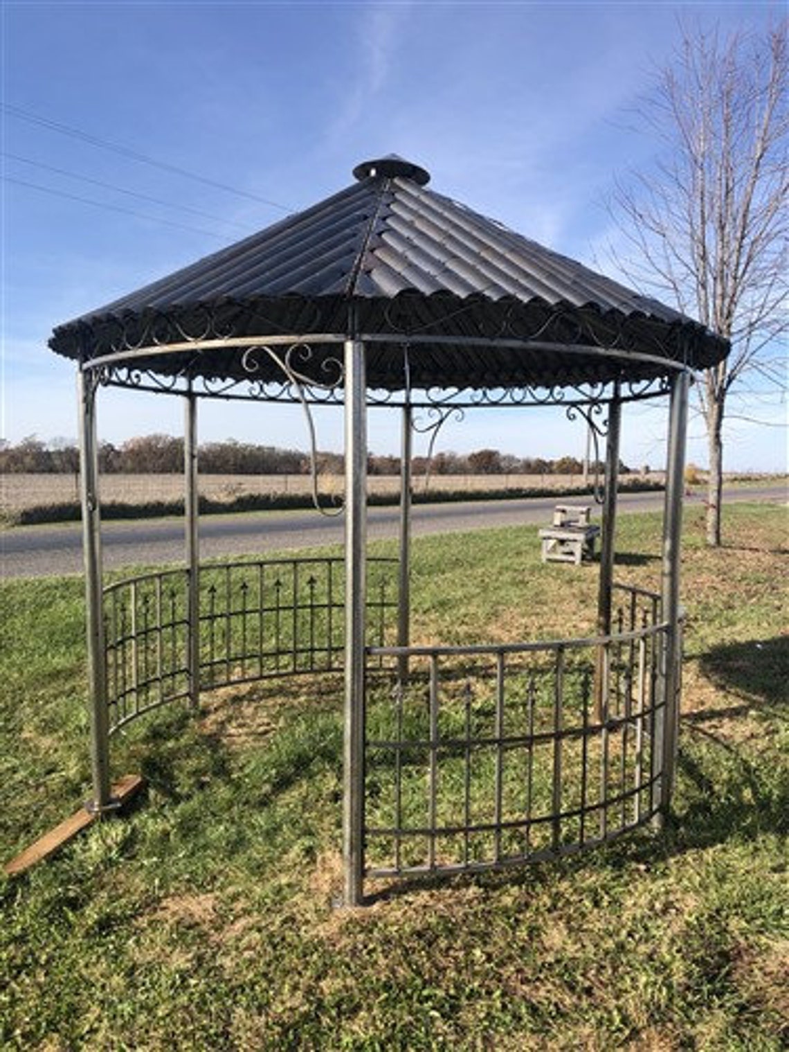 Metal Roof Gazebo Backyard Gazebo Metal Pergola Outdoor - Etsy