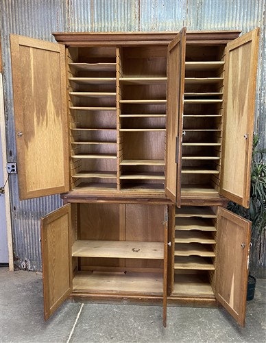 Vintage French Kitchen Pantry Cabinet, Store Counter, Storage Display ...