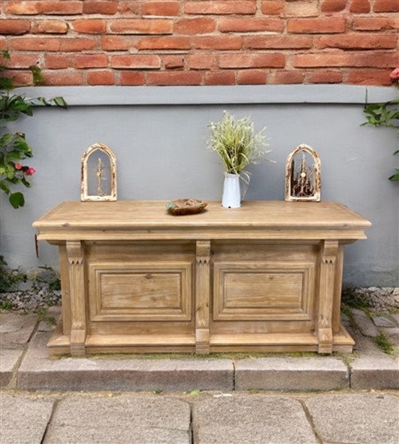 7' Store Counter, Kitchen Island, Display Table, Tavern Front Bar ...