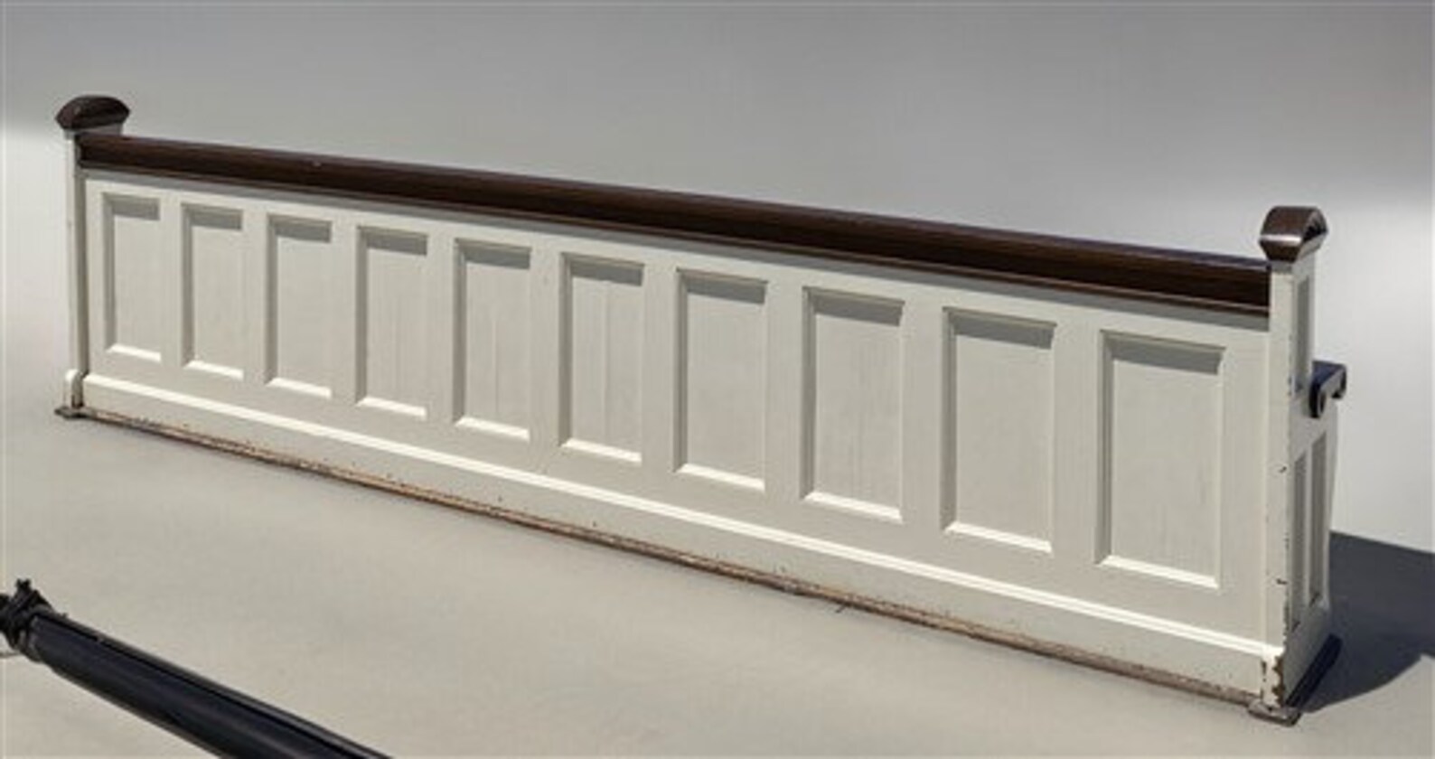 11' 9 Vintage Church Pew, Paneled Back Pew, Wooden Bench, Dining ...