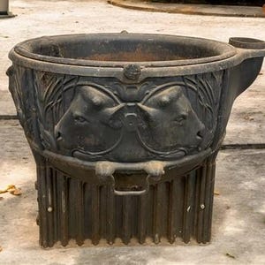 Kenwood Cast Iron Cauldron and Base, Rendering Cauldron, Scalding Pot ...