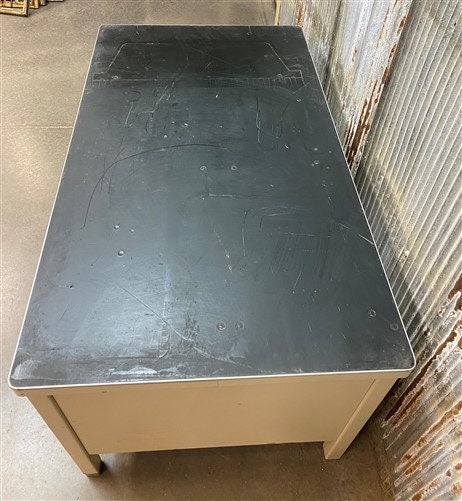 Vintage Mid Century General Fireproofing Desk, Double Pedestal, Home ...