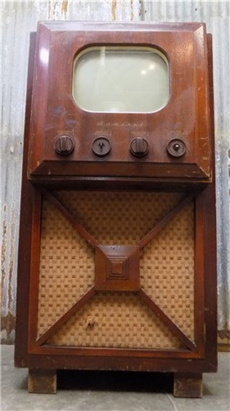 1948 Admiral Television Model 30A14-S Walnut Cabinet Mid | Etsy