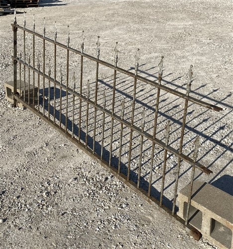 Wrought Iron Fence Panel, Architectural Salvage Grate, Garden Art ...