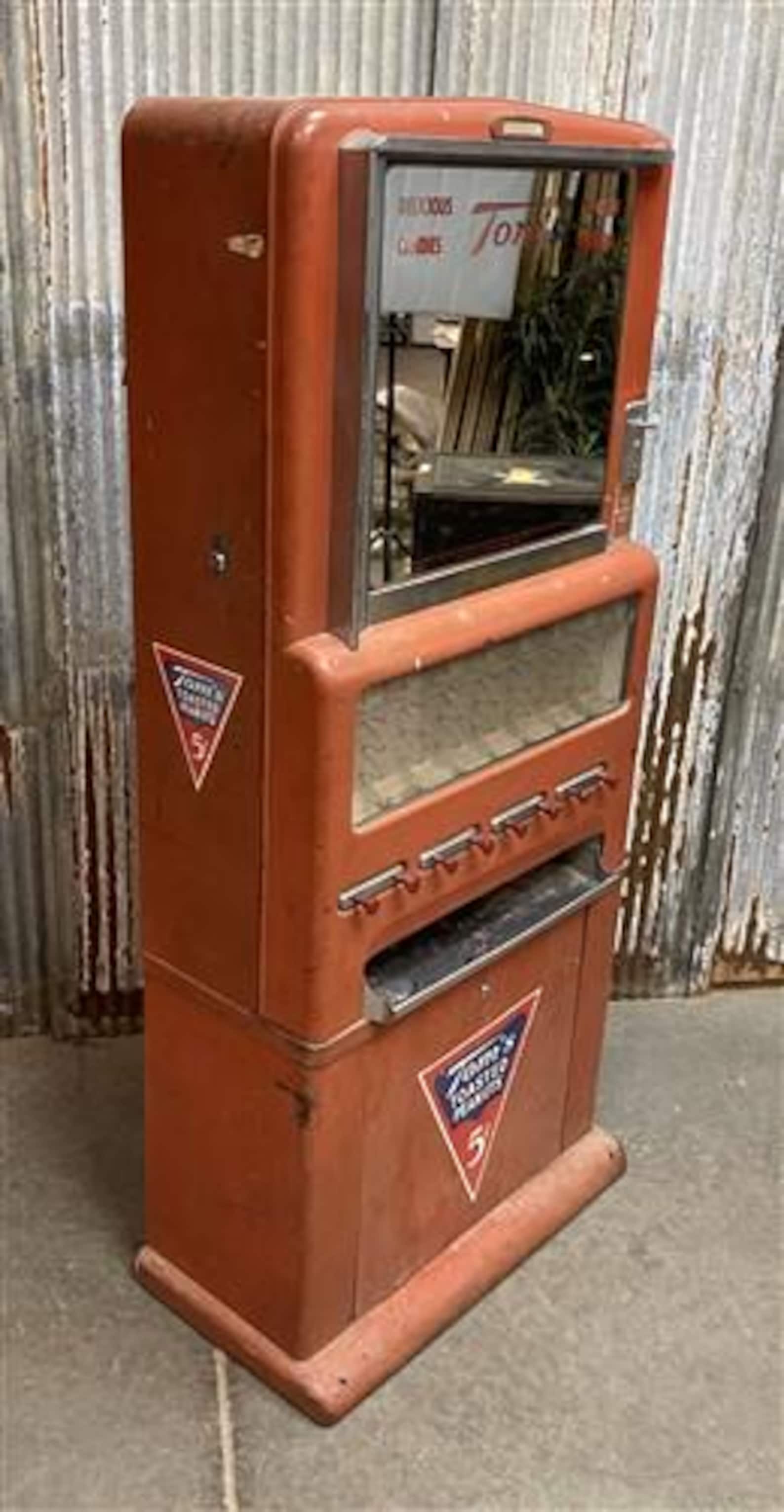 Vintage Tom's Toasted Peanuts Vending Machine, Candy Vending Machine ...