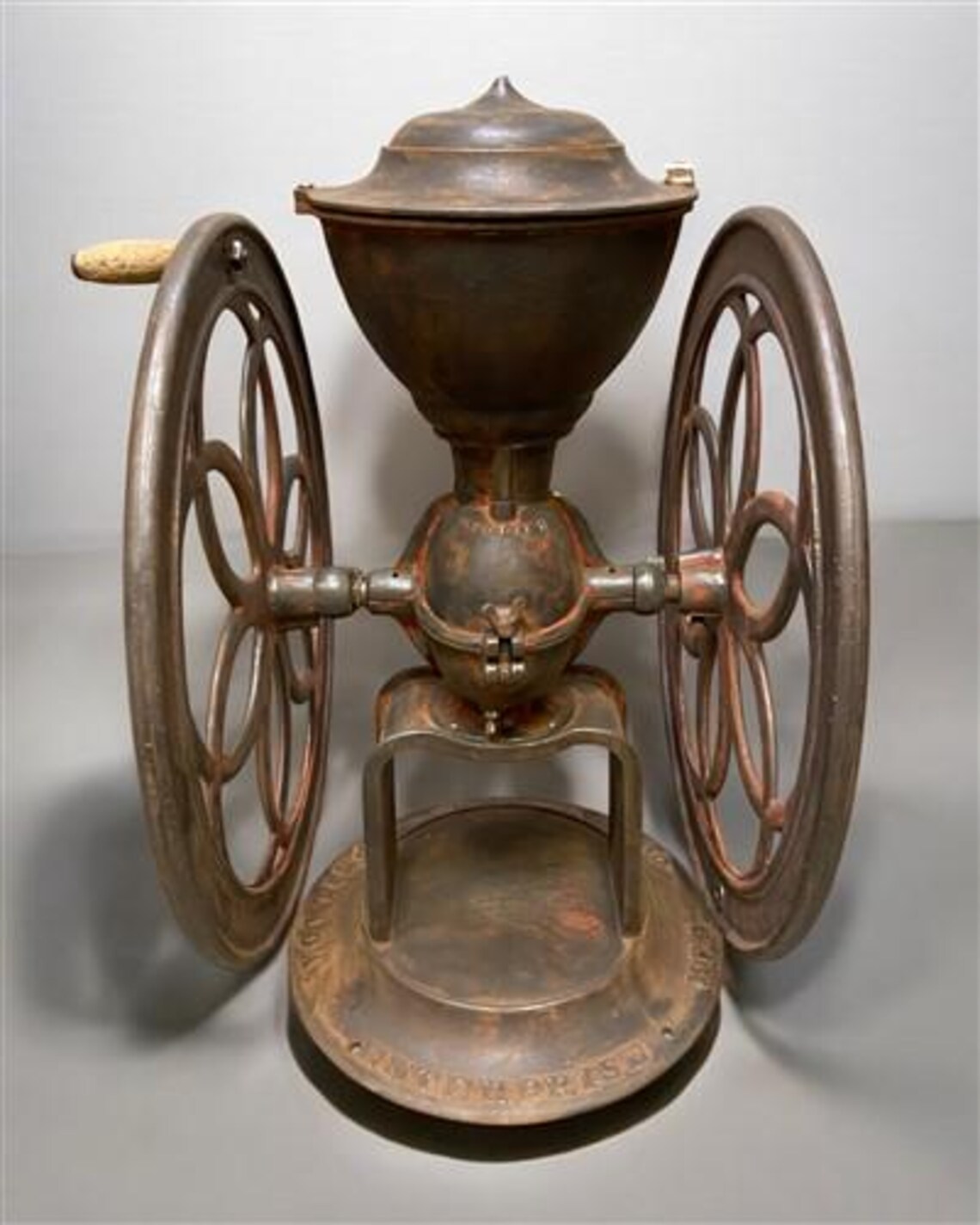 Vintage Enterprise Mfg. Coffee Grinder, Double 24 Inch Wheels, Hand ...
