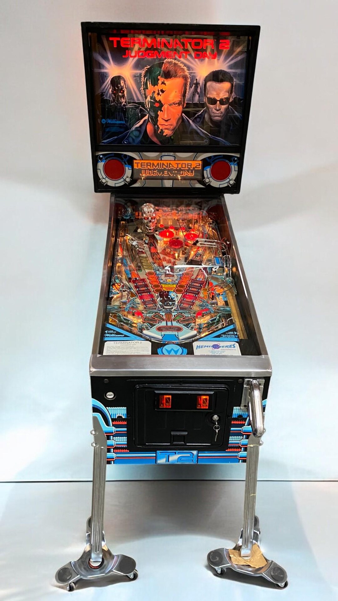 Williams Terminator 2 Judgement Day Pinball Machine, Vintage Arcade ...