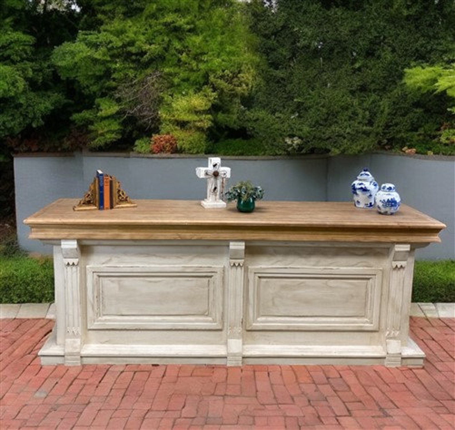 8' Store Counter, Kitchen Island, Display Table, Tavern Front Bar ...