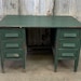 Vintage Green Desk With Drawers Writing Desk Home Office - Etsy