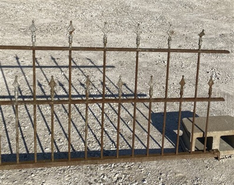 Wrought Iron Fence Panel, Architectural Salvage Grate, Garden Art ...