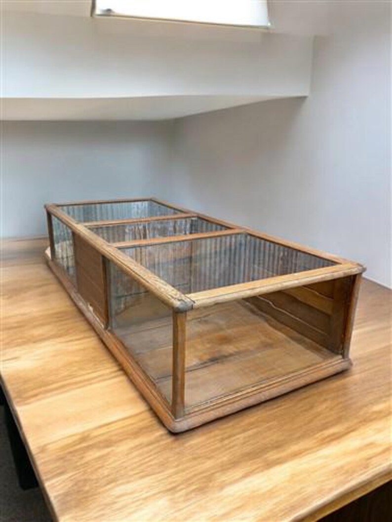 Double Sided Display Case, Vintage Store Countertop Showcase ...