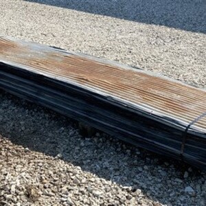 64 Sheets Barn Tin, Corrugated Metal Reclaimed Salvage, 12' Long 1536 ...