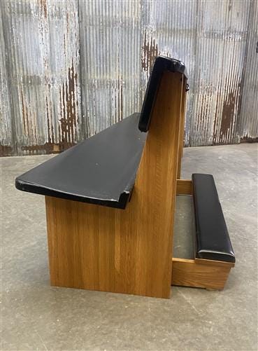 8' Church Pew With Kneeler, Entryway Furniture, Porch Bench, Dining ...
