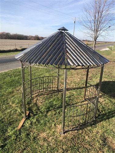 Metal Roof Gazebo Backyard Gazebo Metal Pergola Outdoor - Etsy