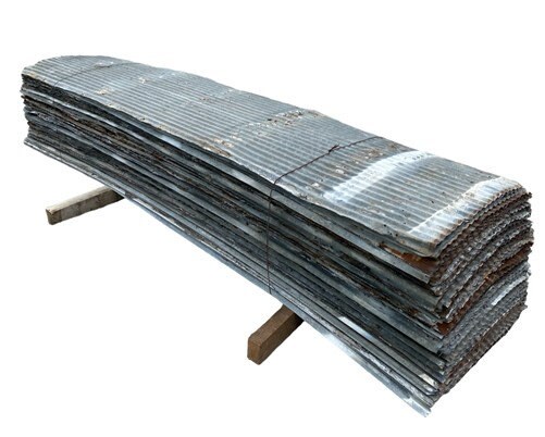 86 Sheets Barn Tin, Corrugated Metal Reclaimed Salvage, 10' Long 1720 ...