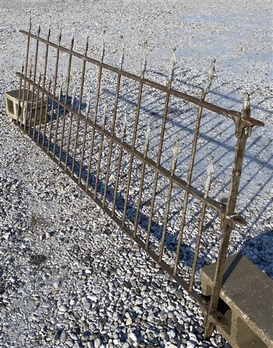 Wrought Iron Fence Panel, Architectural Salvage Grate, Garden Art ...
