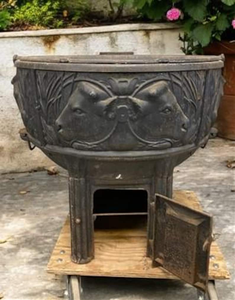Kenwood Cast Iron Cauldron and Base, Rendering Cauldron, Scalding Pot ...