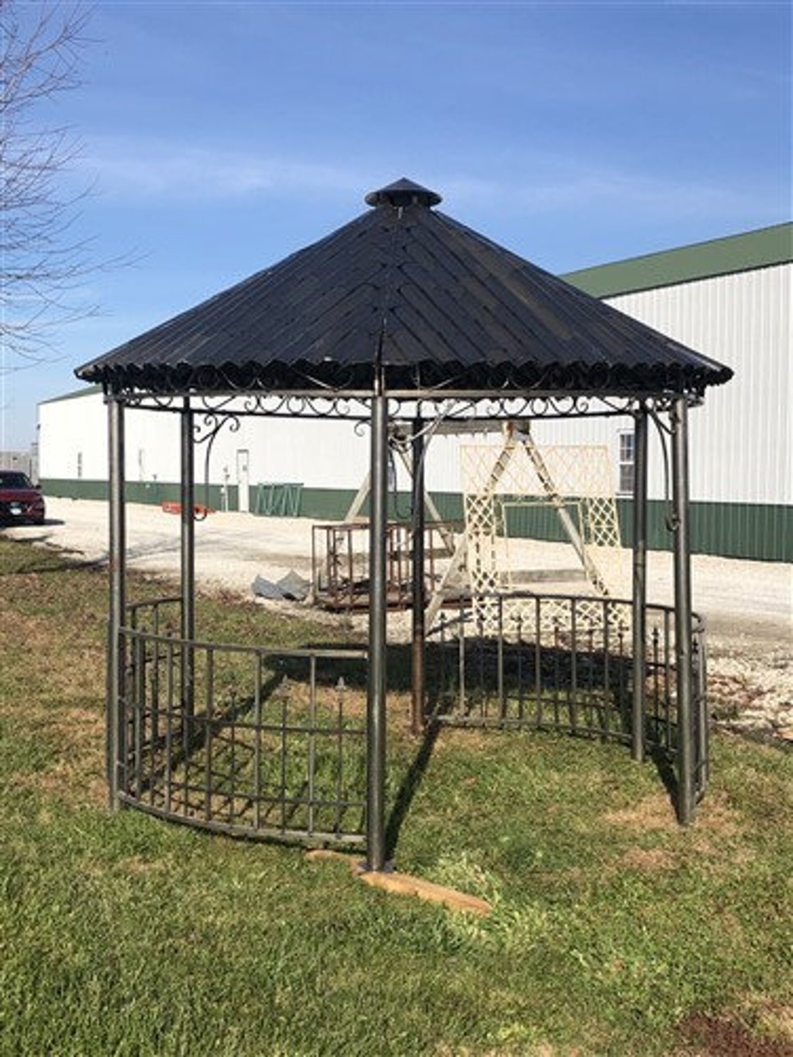 Metal Roof Gazebo Backyard Gazebo Metal Pergola Outdoor - Etsy