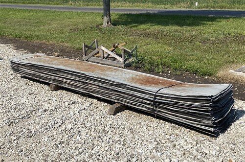 64 Sheets Barn Tin, Corrugated Metal Reclaimed Salvage, 12' Long 1536 ...