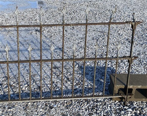 Wrought Iron Fence Panel, Architectural Salvage Grate, Garden Art ...