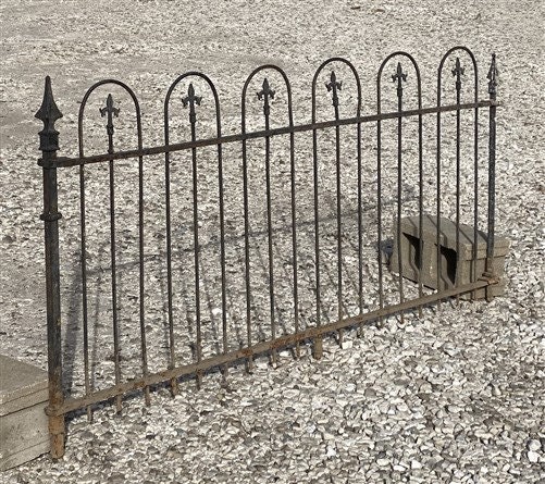 Wrought Iron Fence Panel, Architectural Salvage Grate, Garden Art ...