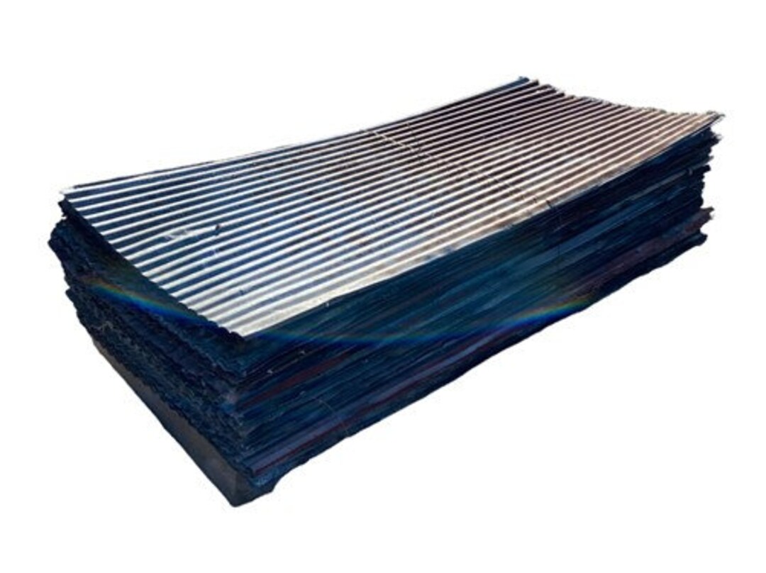 67 Sheets Barn Tin, Corrugated Metal Reclaimed Salvage 6' Long 670 Sq ...
