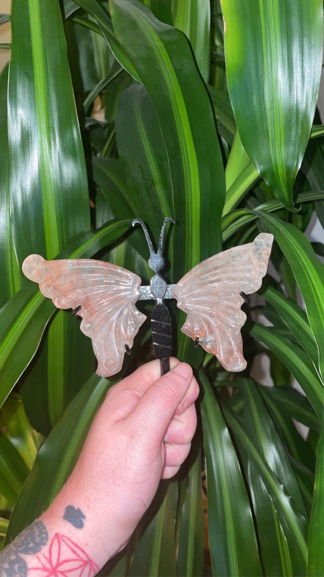 Fire Quartz Butterfly Wings Tower Crystal Healing Specimen - Etsy