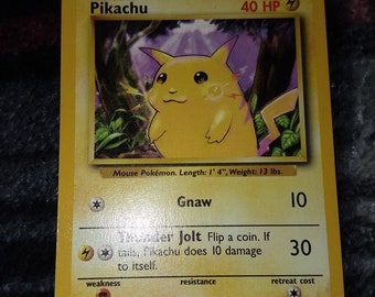 Pikachu Promo Card - Etsy