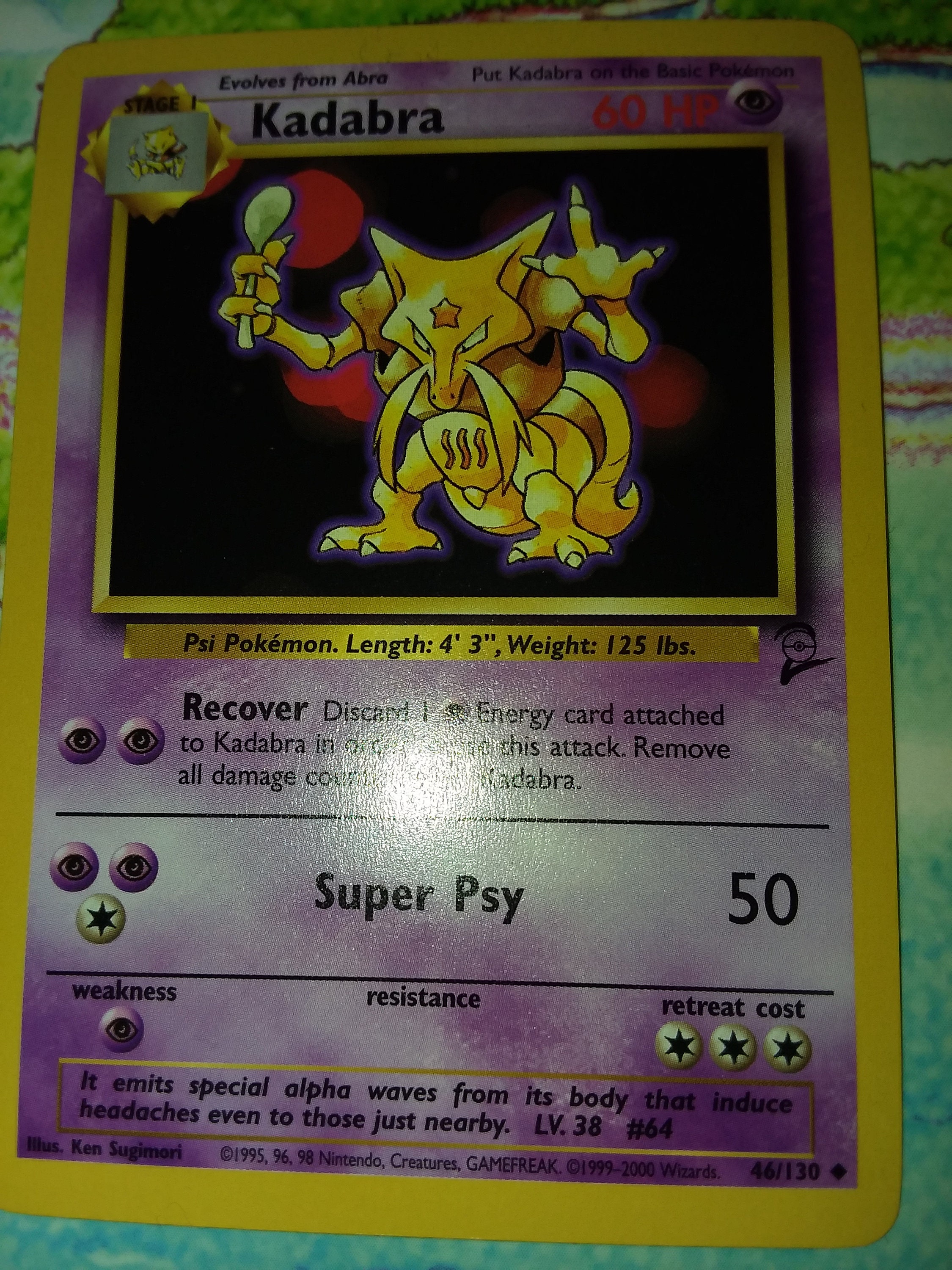 Kadabra Pokemon Card