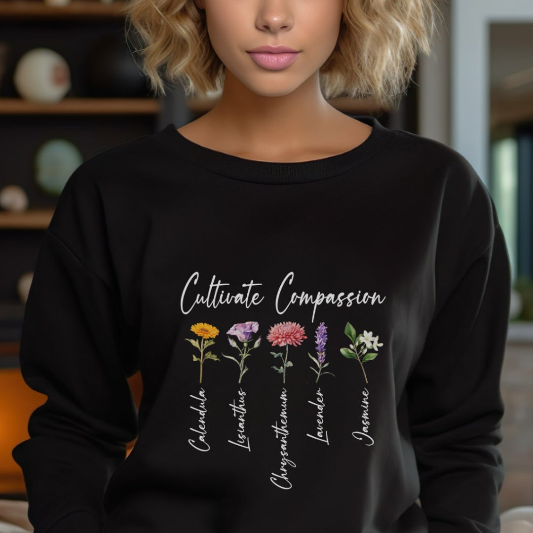 Self Care Sweatshirt, Motivational Shirt, Positivity & Resilience Shirt ...