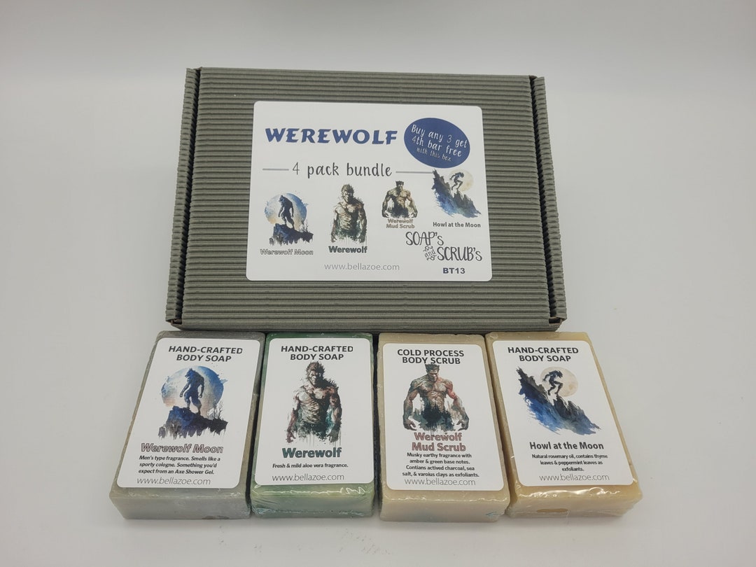 Werewolf Series Soaps By: Bella Zoe 4 Pack Buy 3 Get 1 Free - Etsy