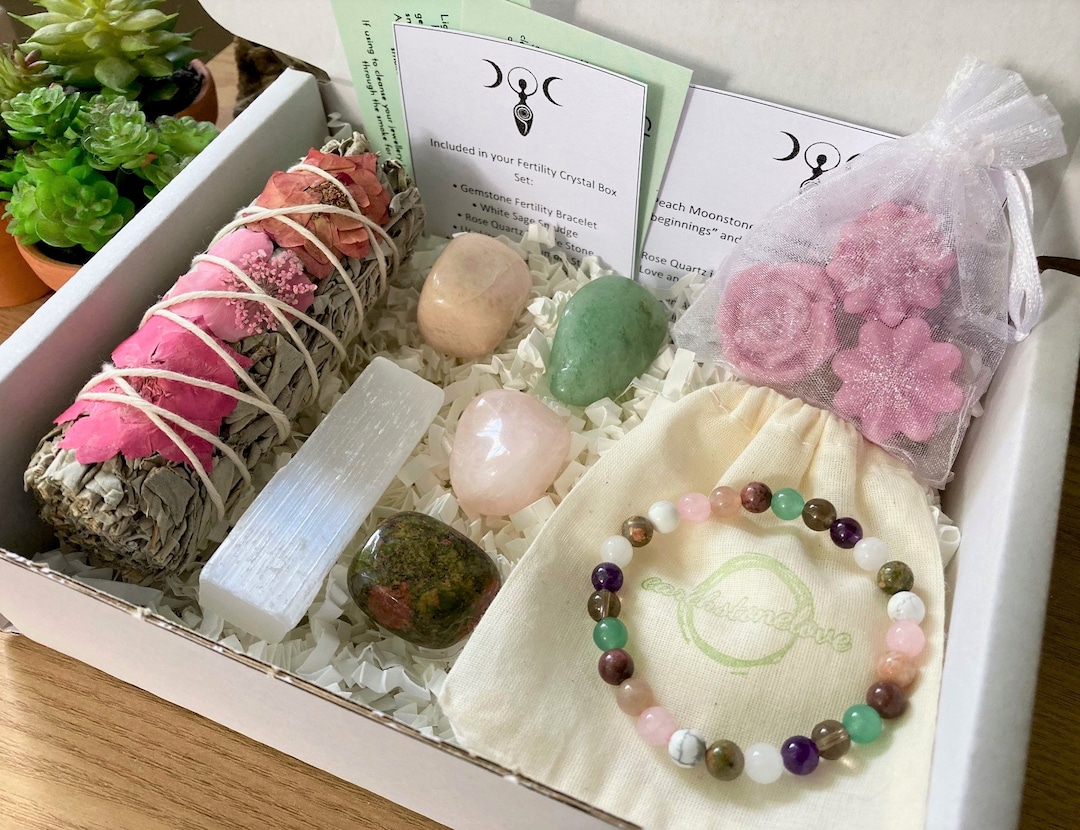 Fertility Support Gift and Bracelet Care Set, Pregnancy Visualization ...