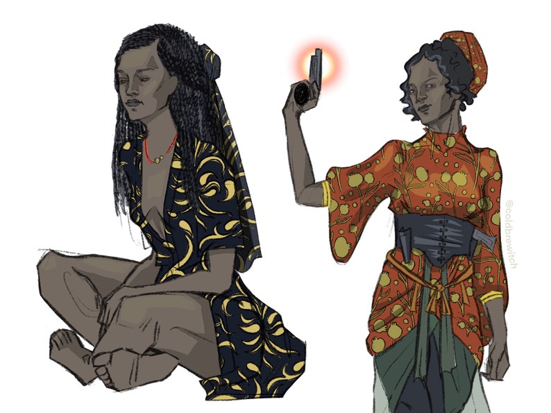 Digital Character Concept Art Commission full Body/panels - Etsy