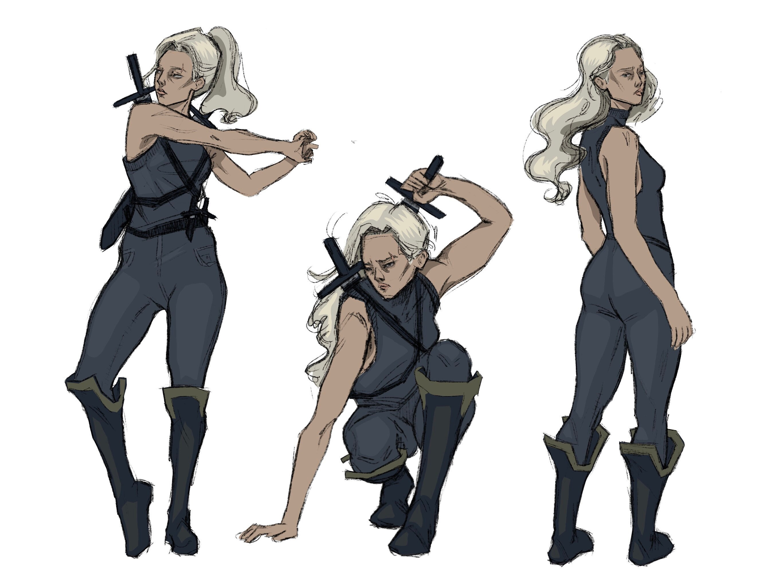 Digital Character Concept Art Commission (full Body/panels) - Etsy