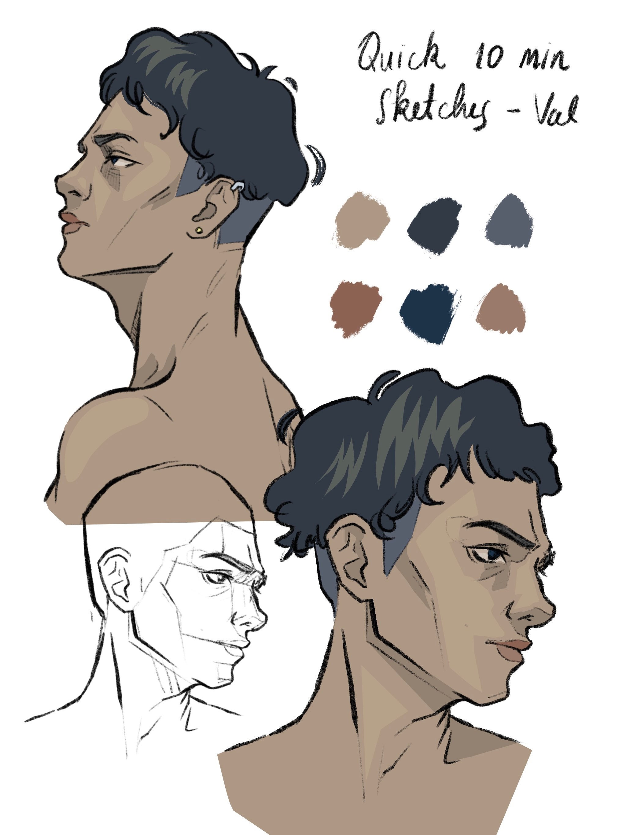 Digital Character Concept Art Commission full Body/panels - Etsy