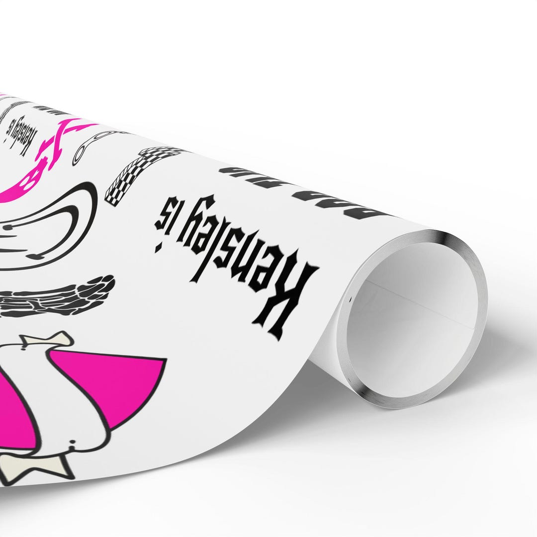 Bad Two the Bone Wrapping Paper Customize, Bad 2 the Bone, Birthday ...