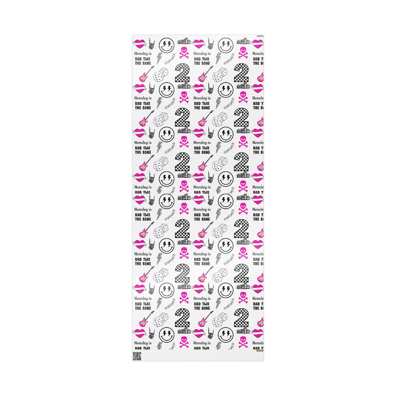 Bad Two the Bone Wrapping Paper Customize, Bad 2 the Bone, Birthday ...