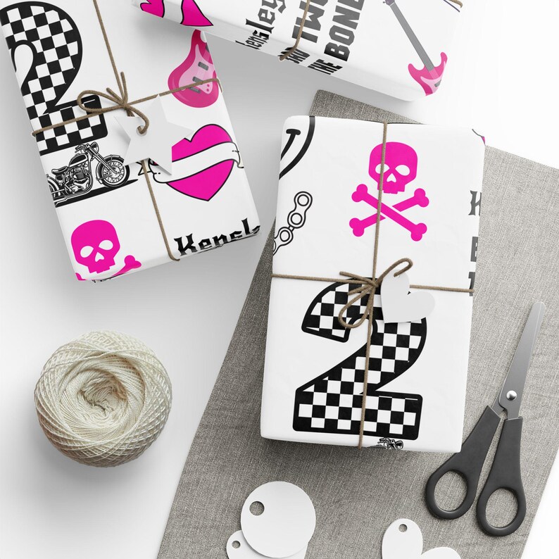 Bad Two the Bone Wrapping Paper Customize, Bad 2 the Bone, Birthday ...