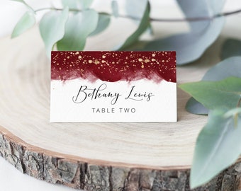 Apple Place Card - Etsy