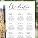 Navy and Gold Wedding Seating Chart, Table Number Seat Plan, Navy Blue ...