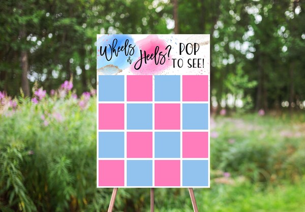 Gender Reveal Poster Board Game Kit - Etsy Canada