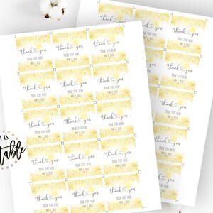 Sunshine Baby Shower Gift Tags, You Are My Sunshine, , Yellow ...