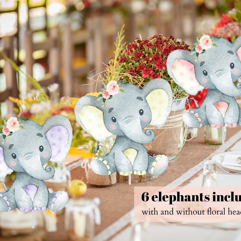 Elephant Centerpiece - Etsy