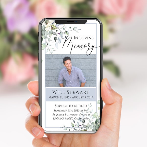 Funeral Invitation - Etsy