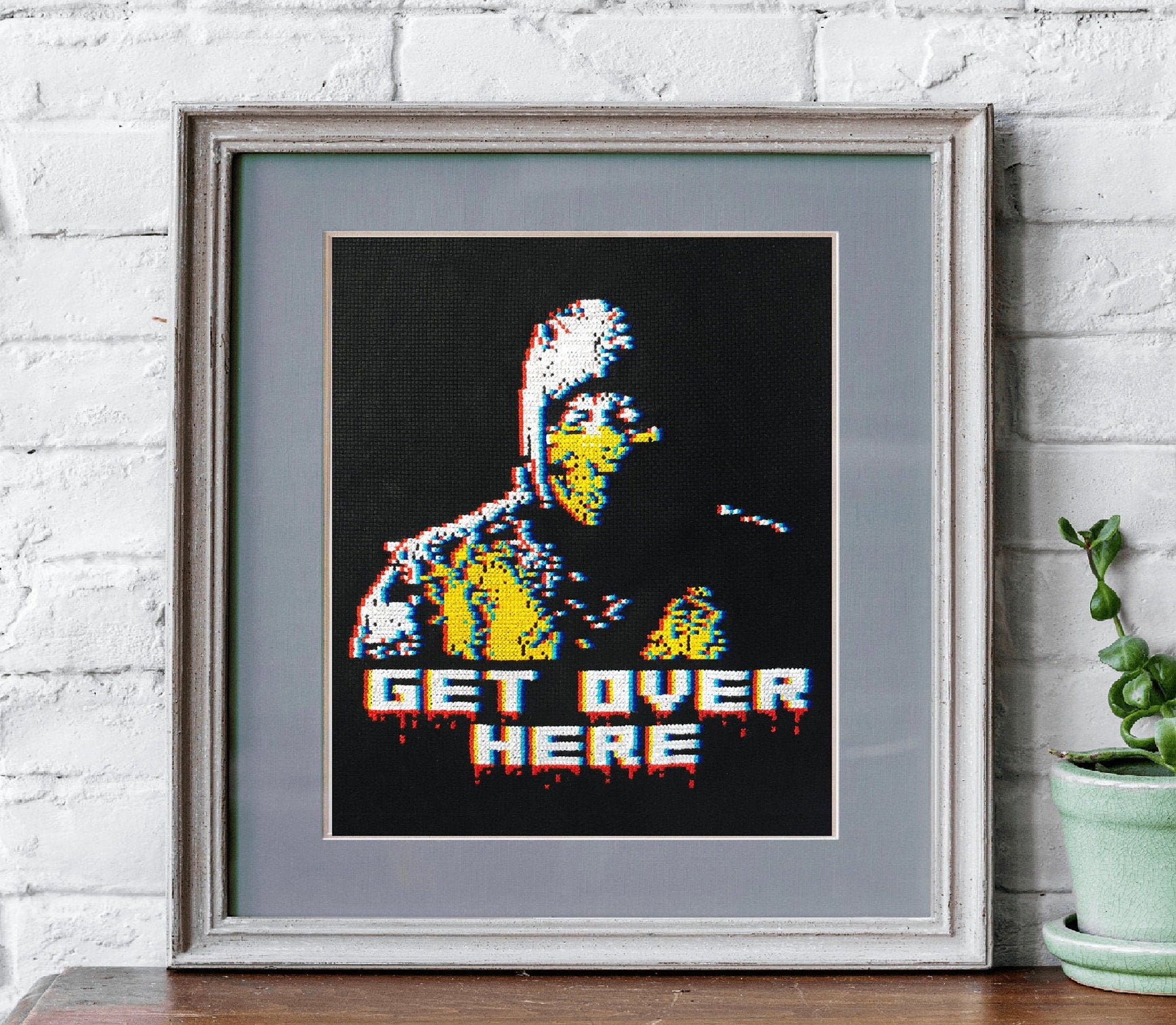 GET OVER HERE Cross Stitch Pdf Pattern Mortal Kombat - Etsy