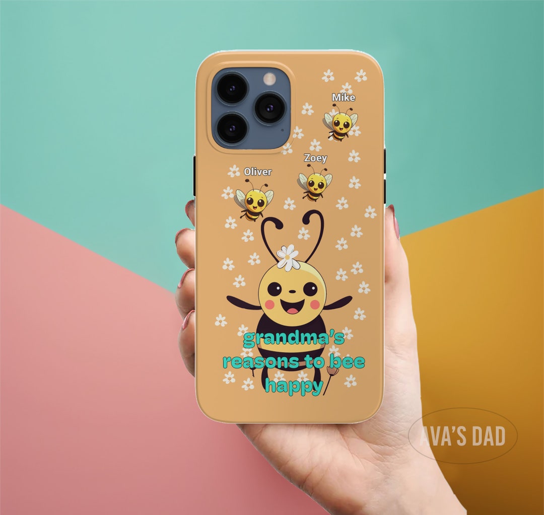 Personalized Grandma’s Reason to Bee Happy Phone Case, iPhone Case ...